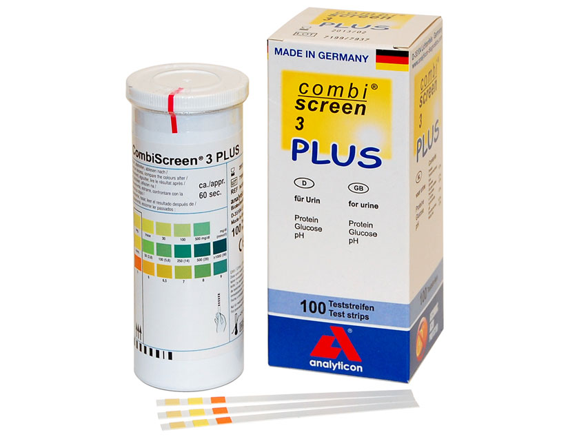 COMBI SCREEN PLUS URINE STRIPS - 3 parameters