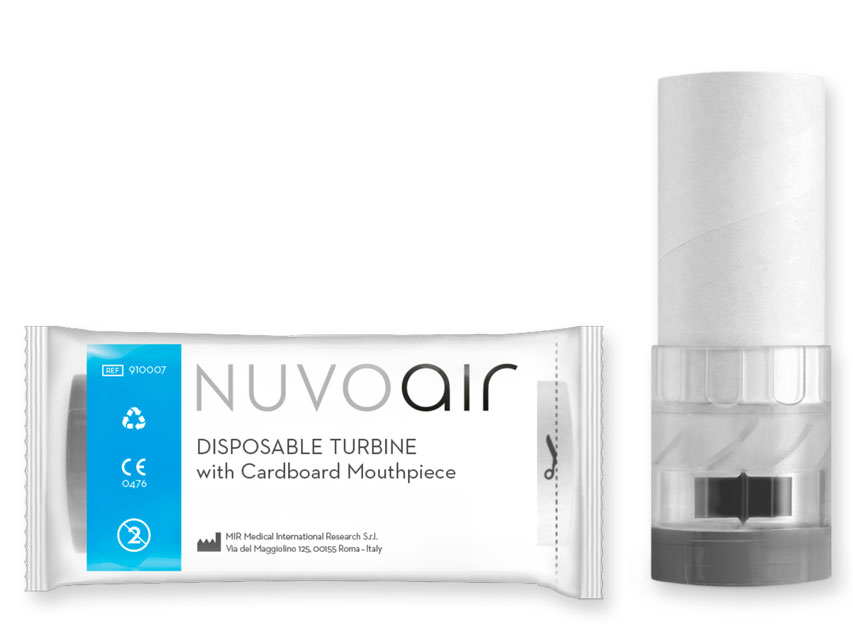 DISPOSABLE TURBINE WITH INTEGRATED MOUTHPIECE for 33478